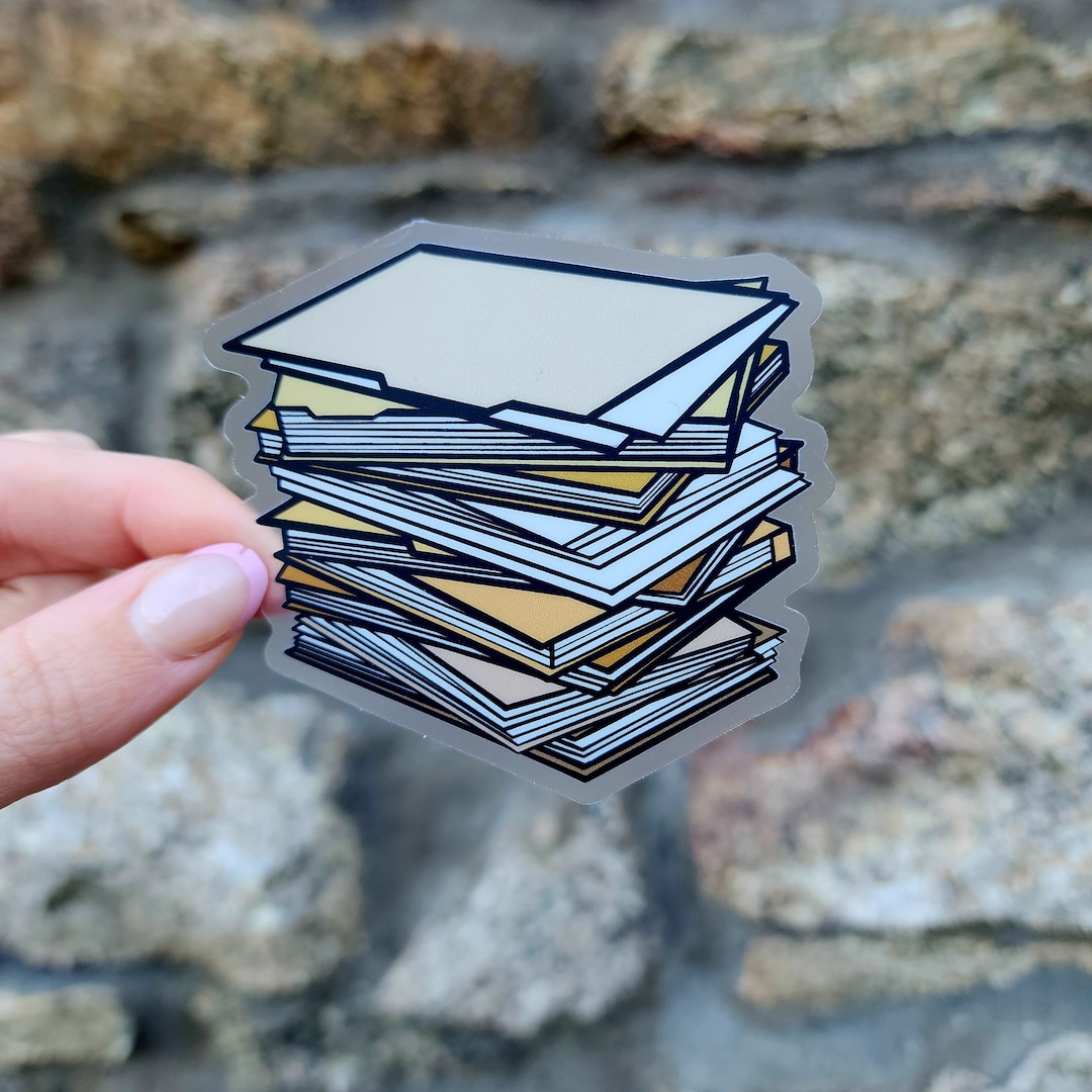 Paperwork Folders Archive Sticker, Archival Storage, Archivist Sticker ...