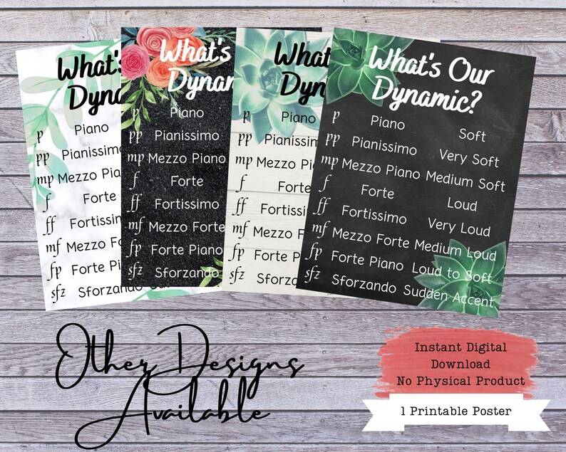 What's Our Dynamic, Music Poster Pack, Music Room Art, Band Director ...