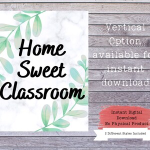 Home Sweet Classroom, Classroom Download, Class Poster, Classroom Signs ...