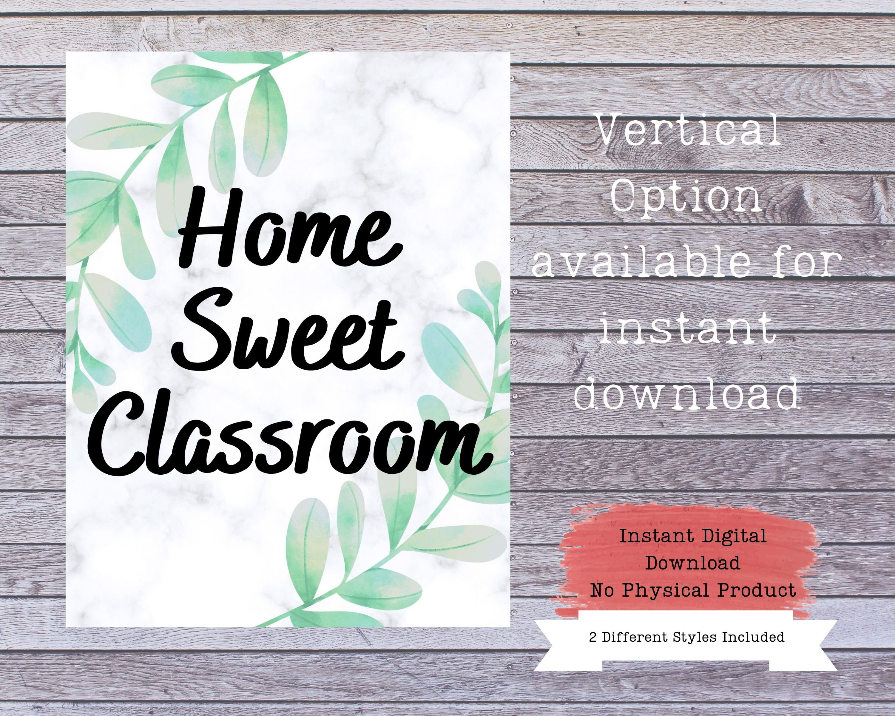 Home Sweet Classroom Classroom Download Class Poster | Etsy
