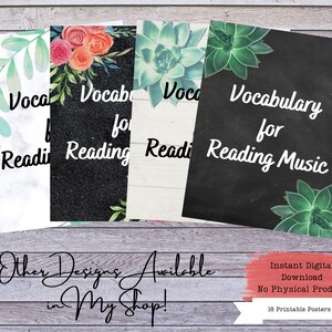 Music Poster Pack, Music Classroom, Music Room Decor, Music Room Art ...