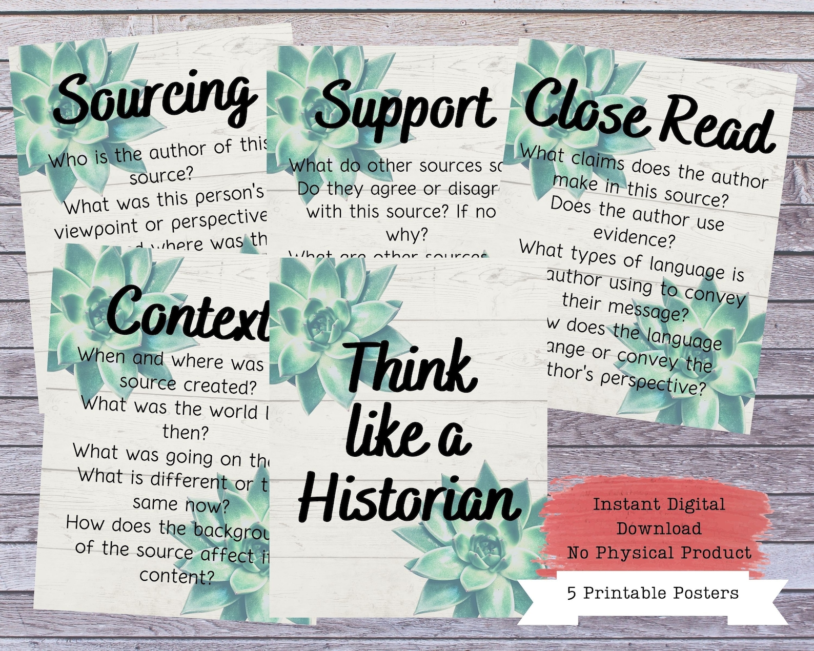 Think Like a Historian History Class History Defined - Etsy