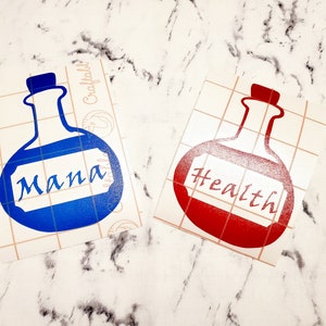 Health Potion, Mana Potion, Potion Decal, Potion of Healing, Potion ...