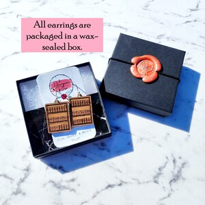 Archival Box Dangle Earrings, Archival Storage, Archivist Earrings ...