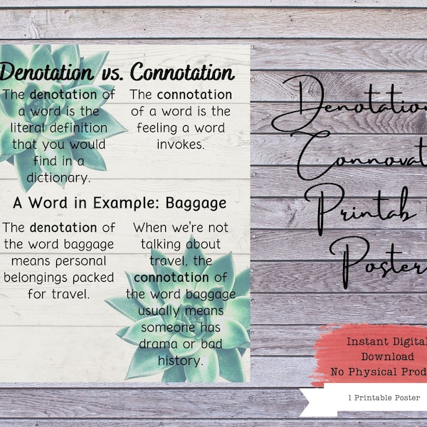 English Class Poster - Etsy