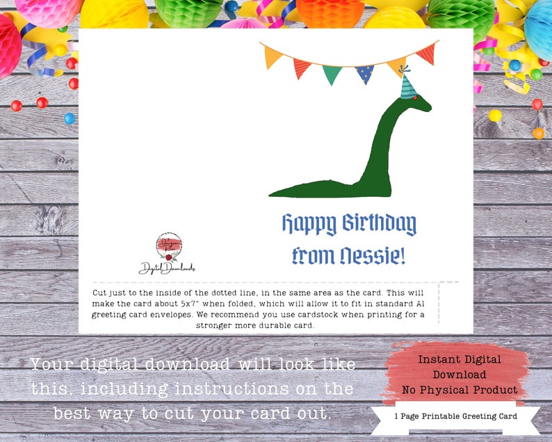 Loch Ness Monster Cryptid Core Cryptid Hunter Weird Cards | Etsy