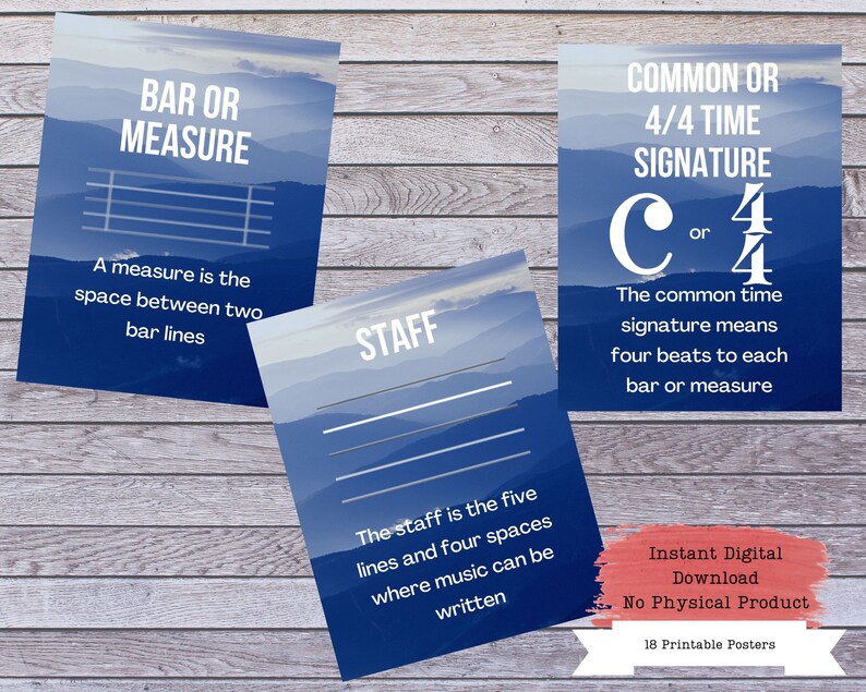 Music Poster Pack, Music Classroom, Music Room Decor, Music Room Art ...