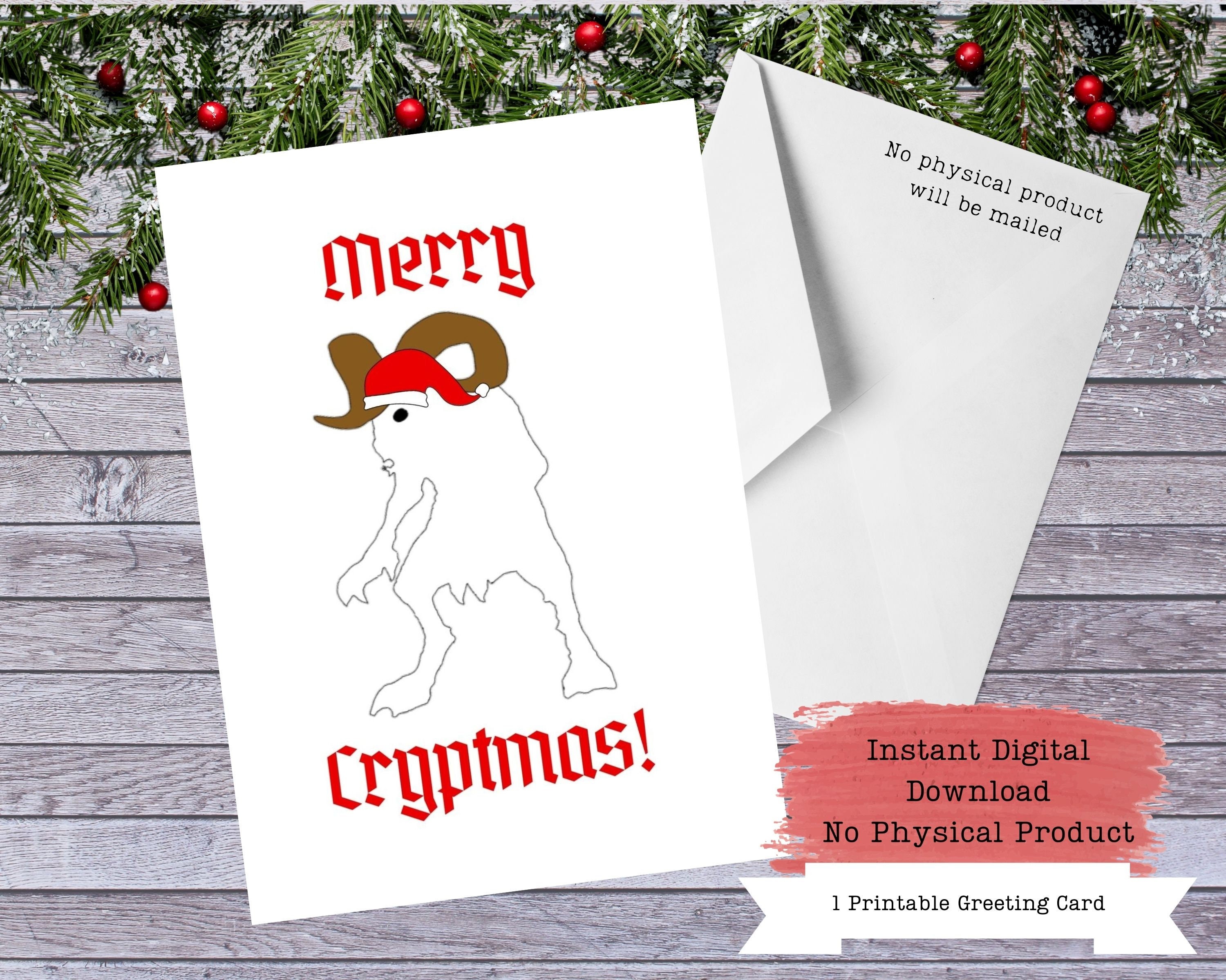 Sheepsquatch Cryptid Cards Printable Cards Cryptid - Etsy