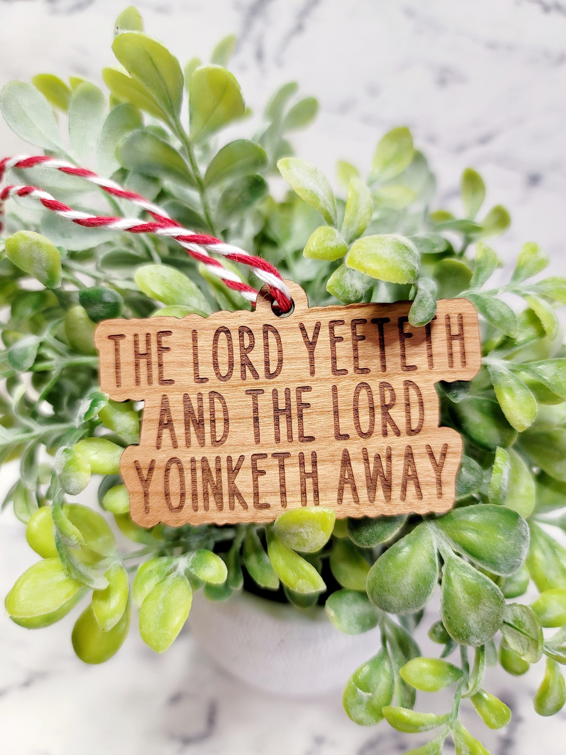 The Lord Yeeteth Ornament, Yeet Ornament, Yeet or Be Yeeted, Yeet Yeet ...