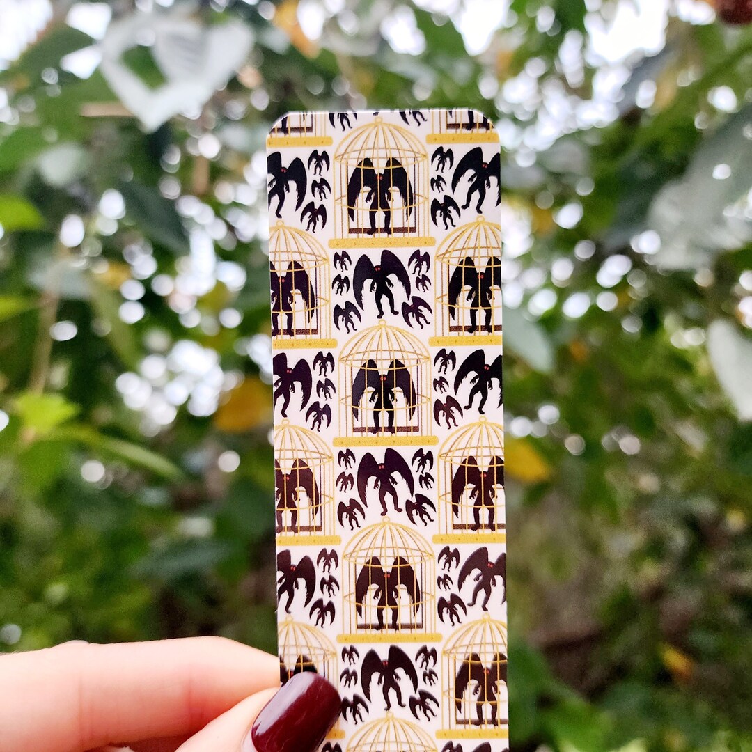 Mothman Bookmark, Cryptid Bookmark, Thin Bookmark, Paper Bookmark ...