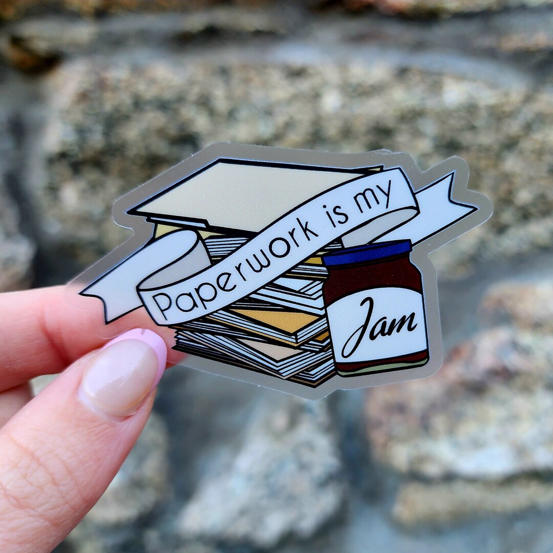 Paperwork is My Jam Folders Archive Sticker, Archival Storage ...