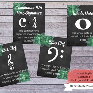 Music Poster Pack, Music Classroom, Music Room Decor, Music Room Art ...