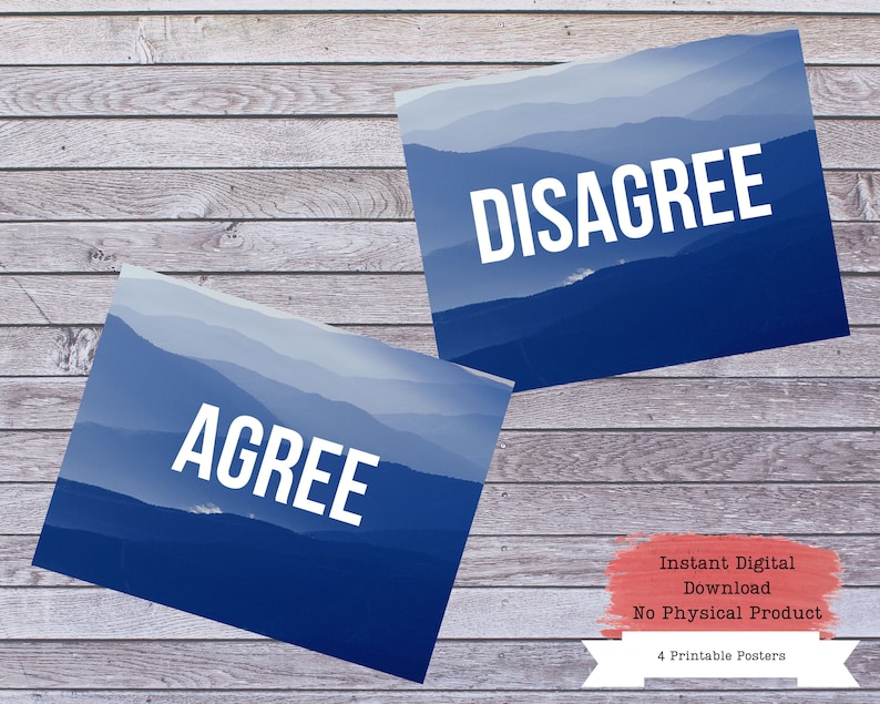 Four Corners Activity Posters, 4 Corners Activity, Classroom Discussion ...