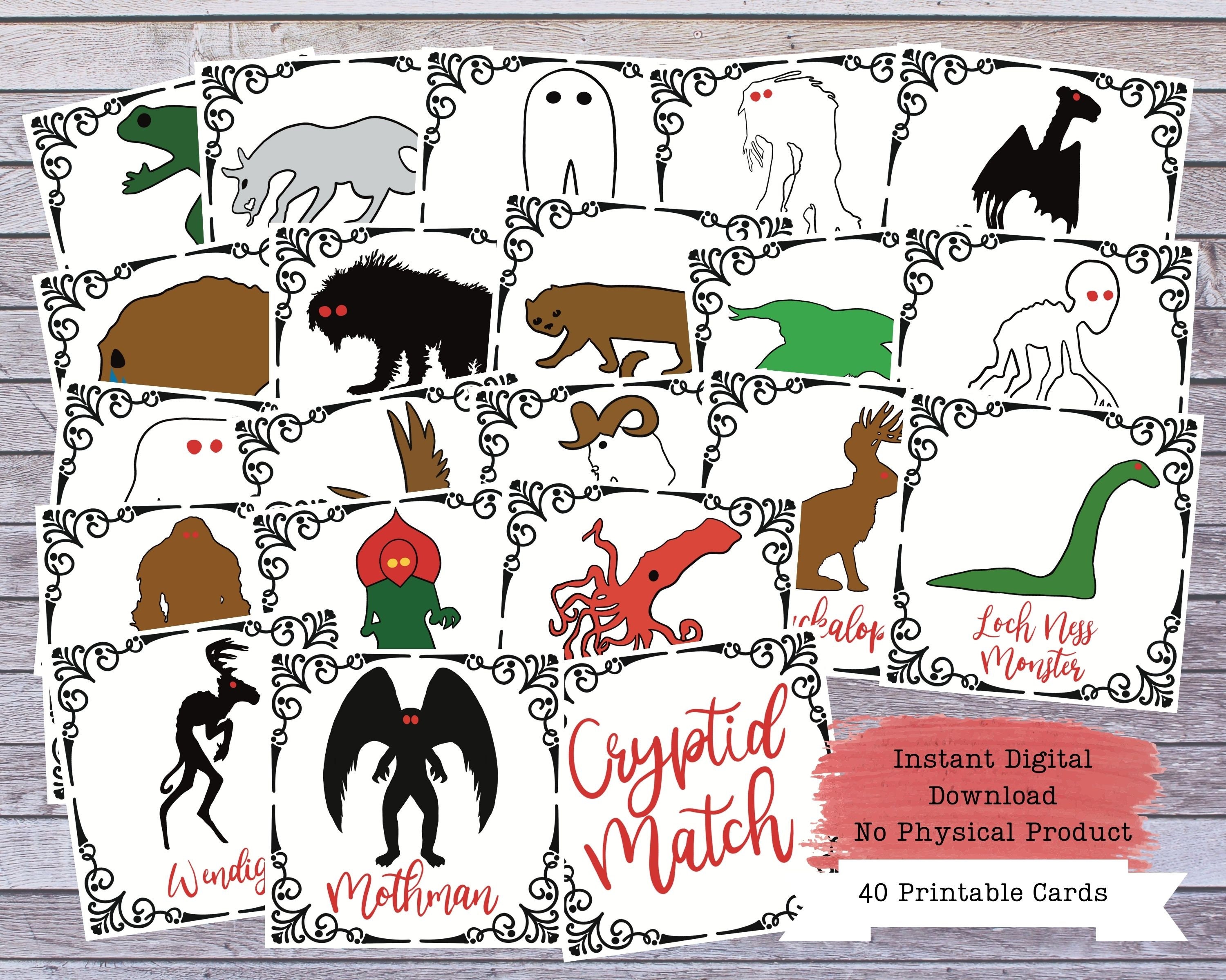 Cryptid Game Cryptid Core Cryptid Deck Cryptid Puzzle | Etsy