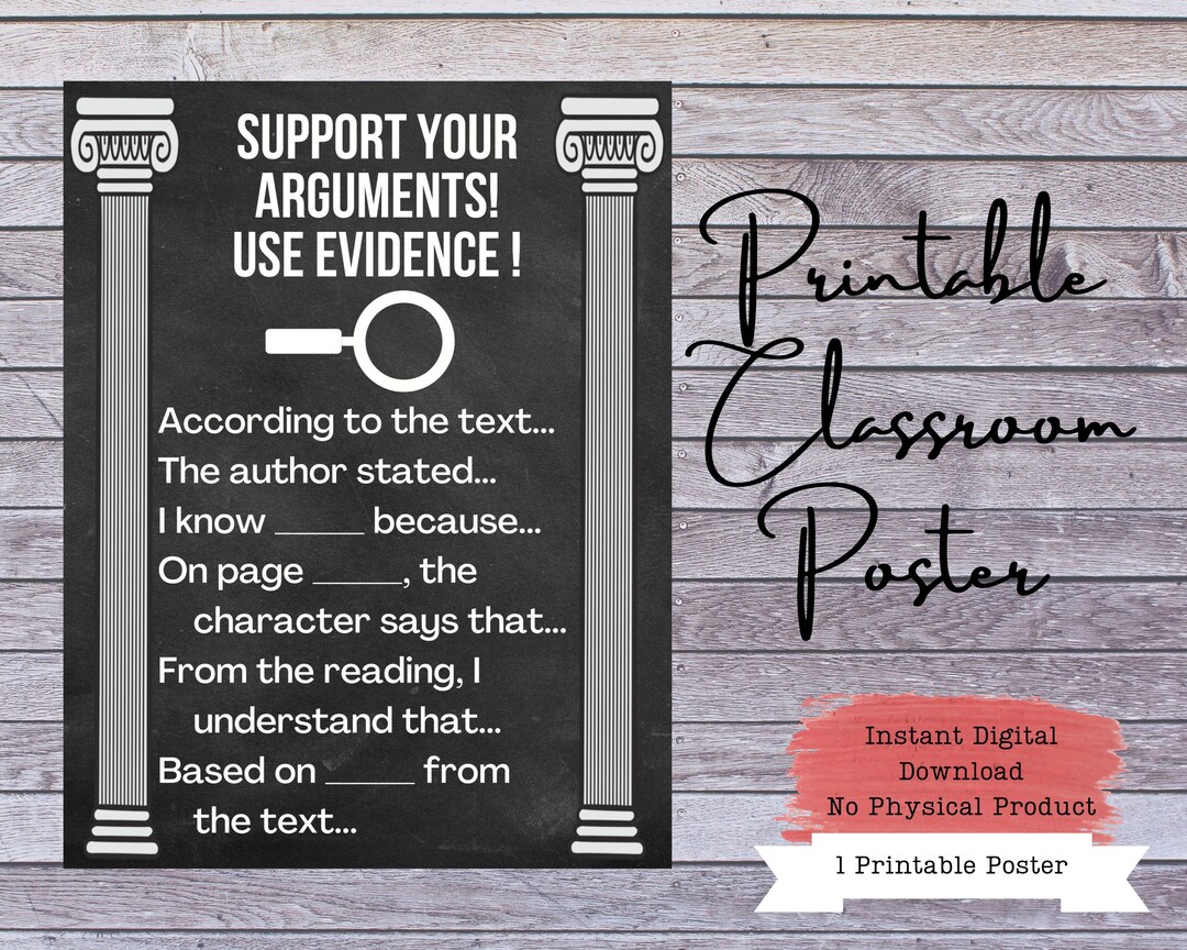 Literary Analysis, Classroom Printable, Teacher Poster, Literary Poster ...