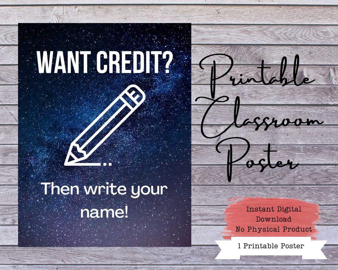 Write Your Name, Printable Poster, Succulent Poster, Class Decor ...