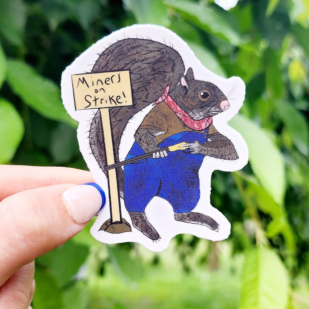 Coal Miner Squirrel Sticker, WV Mine Wars, History Sticker, Redneck ...