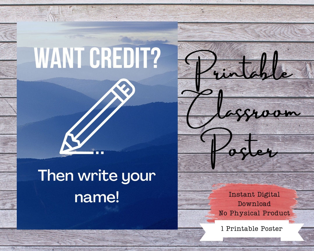 Write Your Name, Printable Poster, Succulent Poster, Class Decor ...