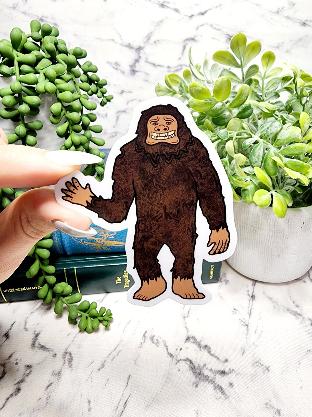 Bigfoot Sticker, Bigfoot Gifts, Bigfoot Hunting, Bigfoot Kayak Sticker ...