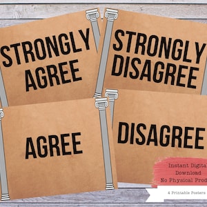 Four Corners Activity Posters, 4 Corners Activity, Classroom Discussion ...