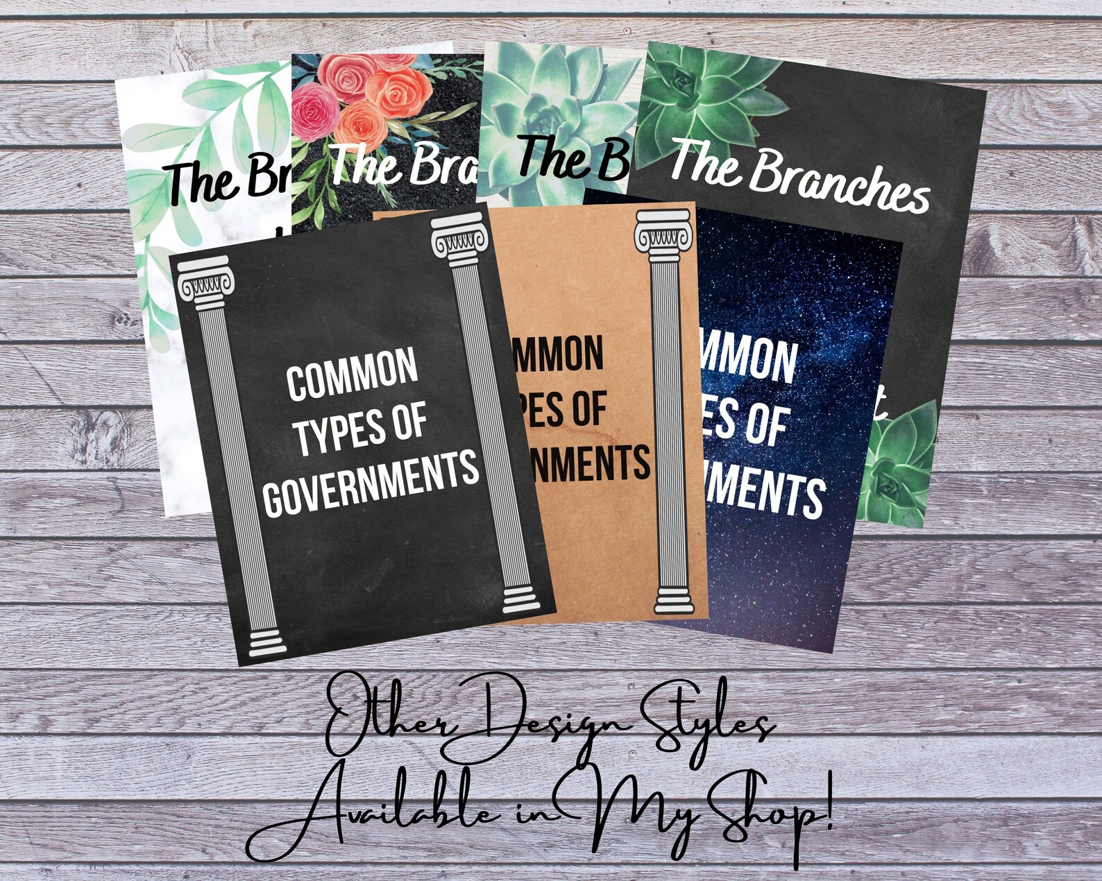 Types of Government Posters History Poster Social Studies - Etsy