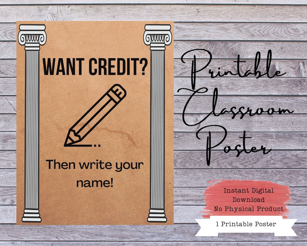 Write Your Name, Printable Poster, Succulent Poster, Class Decor ...