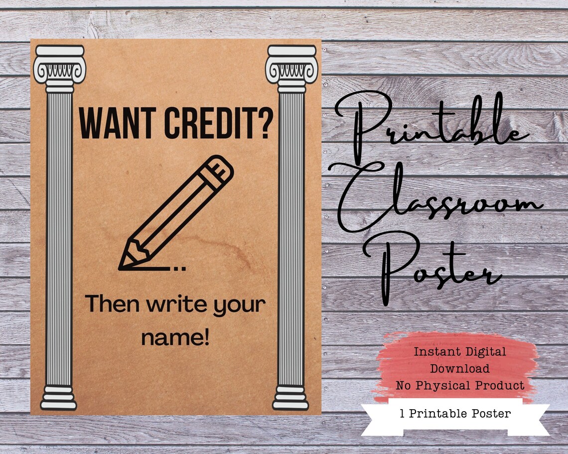 Write Your Name, Printable Poster, Succulent Poster, Class Decor ...