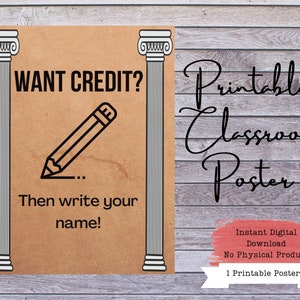 Write Your Name, Printable Poster, Succulent Poster, Class Decor ...