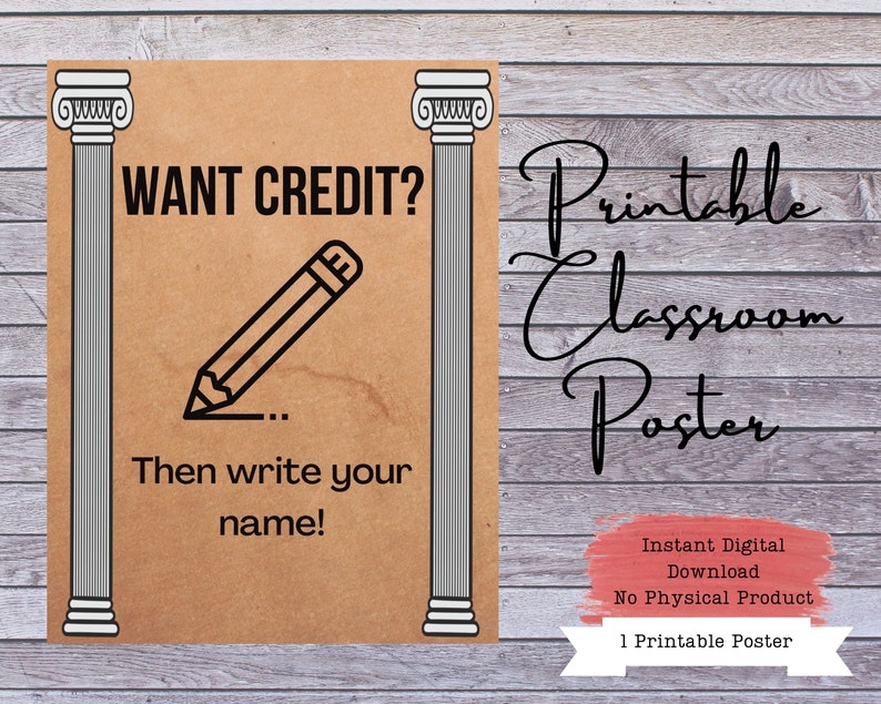 Write Your Name, Printable Poster, Succulent Poster, Class Decor ...