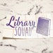 Library Squad Decal, Librarian Sticker, Librarian Gift, Librarian Cart ...