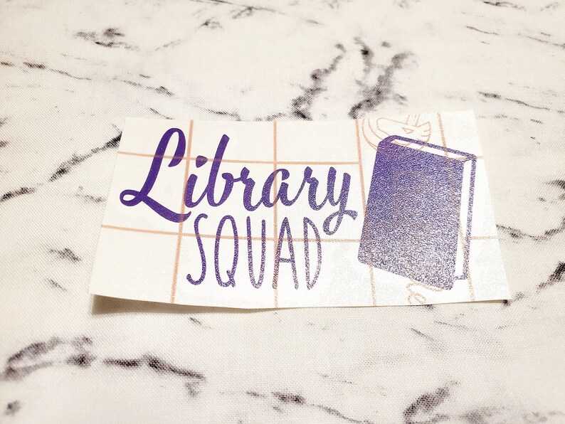 Library Squad Decal Librarian Sticker Librarian Gift | Etsy