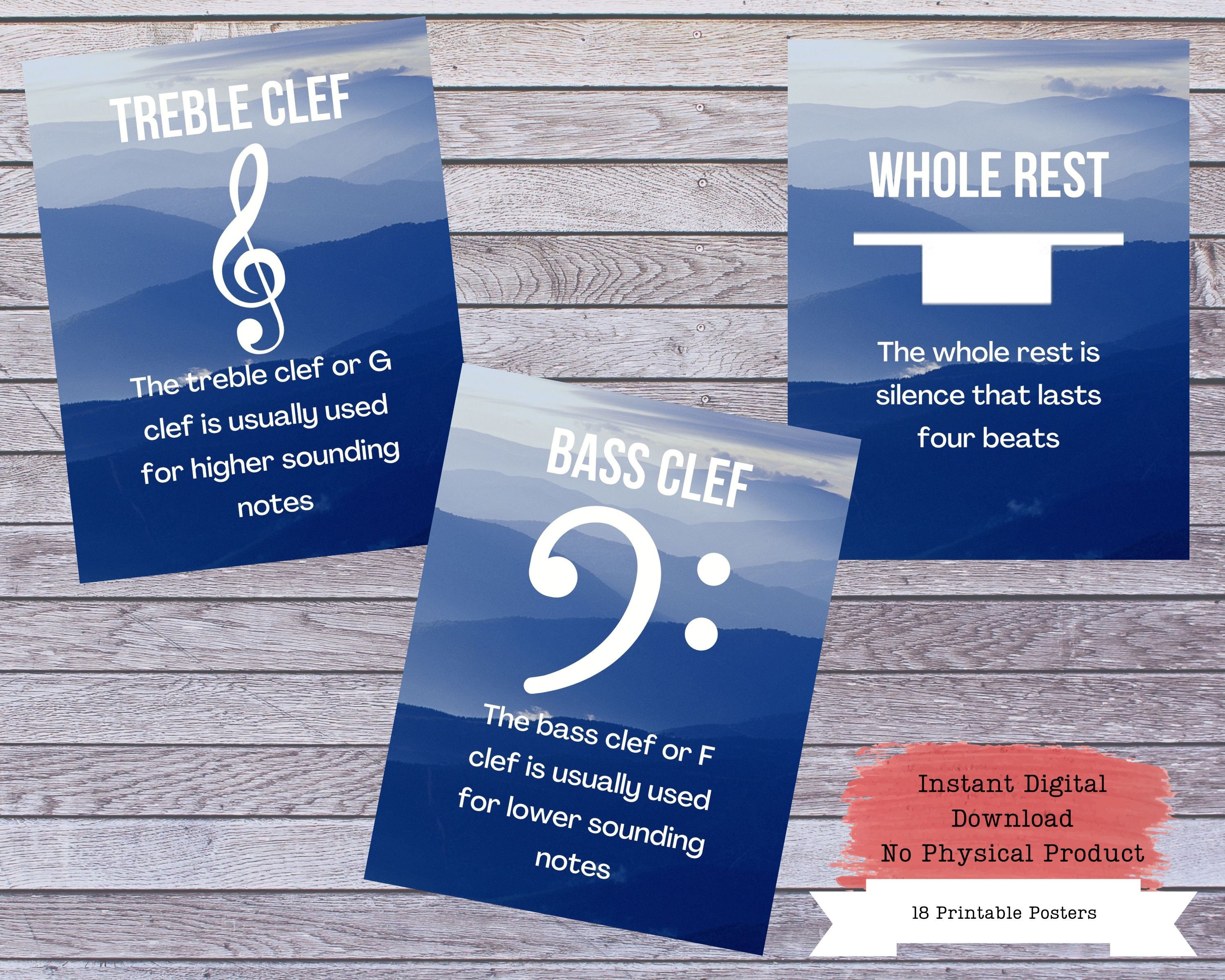 Music Poster Pack, Music Classroom, Music Room Decor, Music Room Art ...