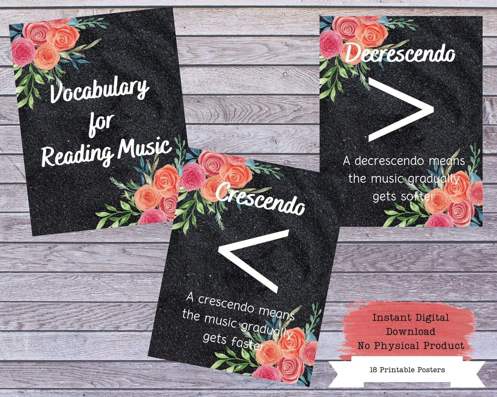 Music Poster Pack Music Classroom Music Room Decor Music - Etsy