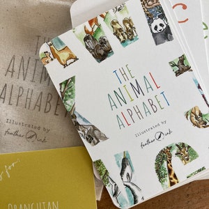Animal Alphabet Educational Flashcards - Etsy