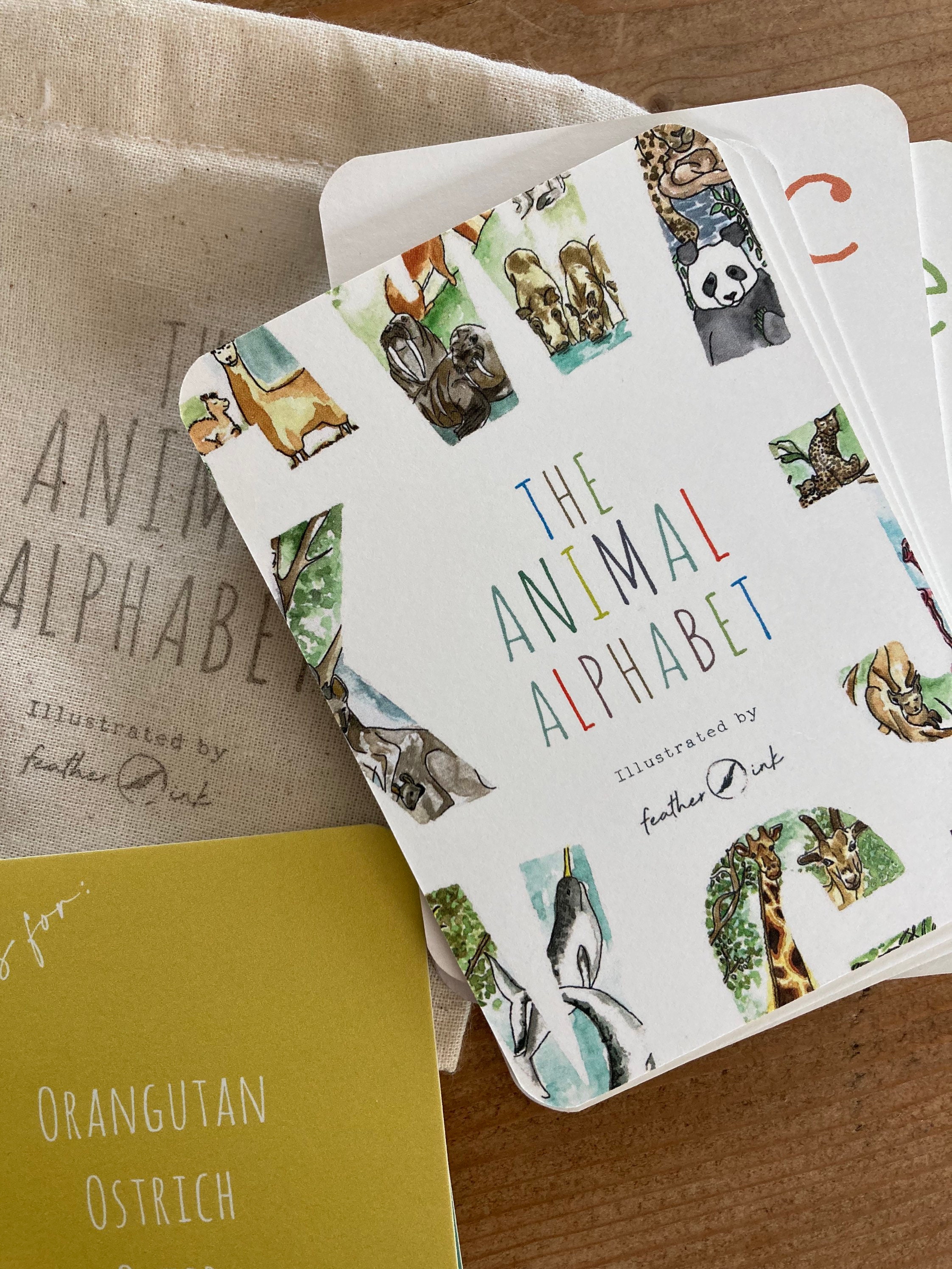 The Animal Alphabet flashcards — feather.ink