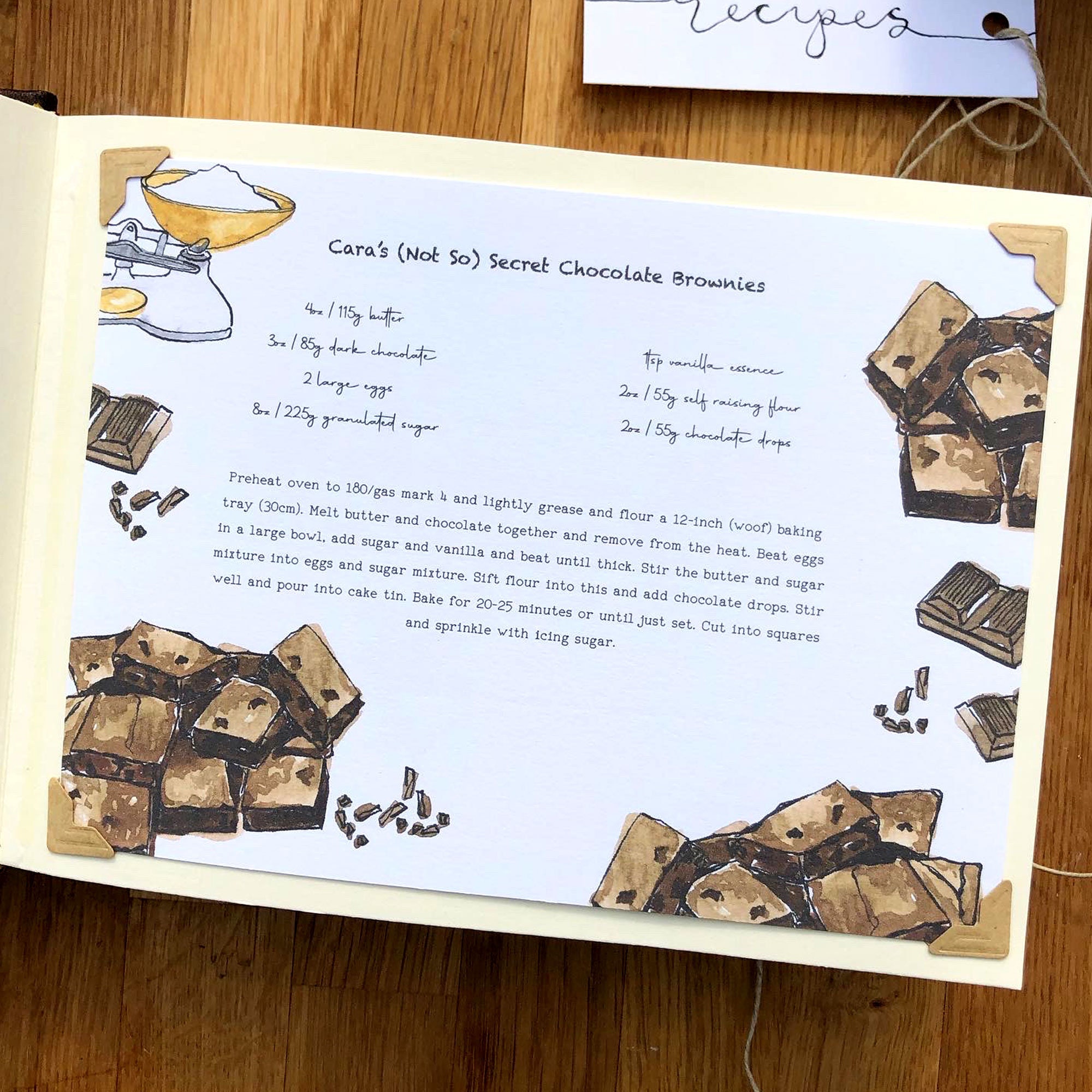 Illustrated recipe cards - Digital — feather.ink