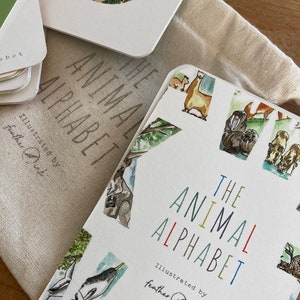 Animal Alphabet Educational Flashcards - Etsy