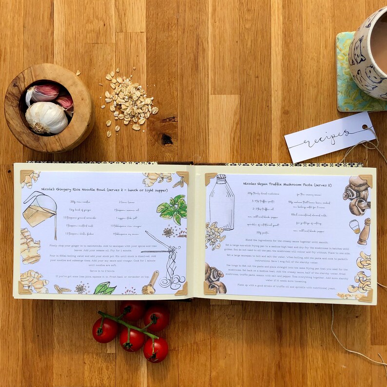 Custom Recipe Cards - Etsy