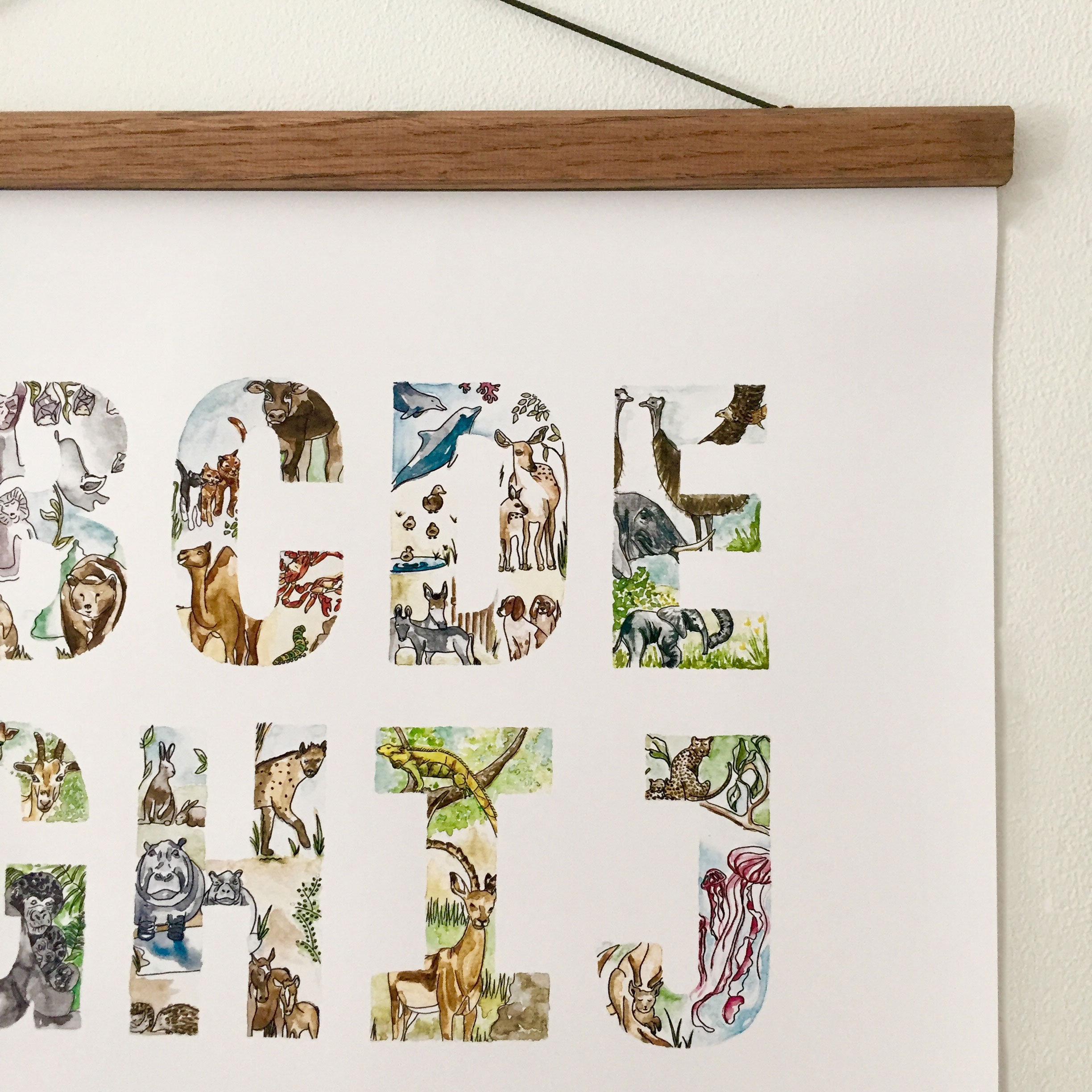 A-Z Animal Alphabet Poster - Etsy Canada