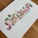 Personalised Name Print Created as an Original, Name Art, New Baby Gift ...