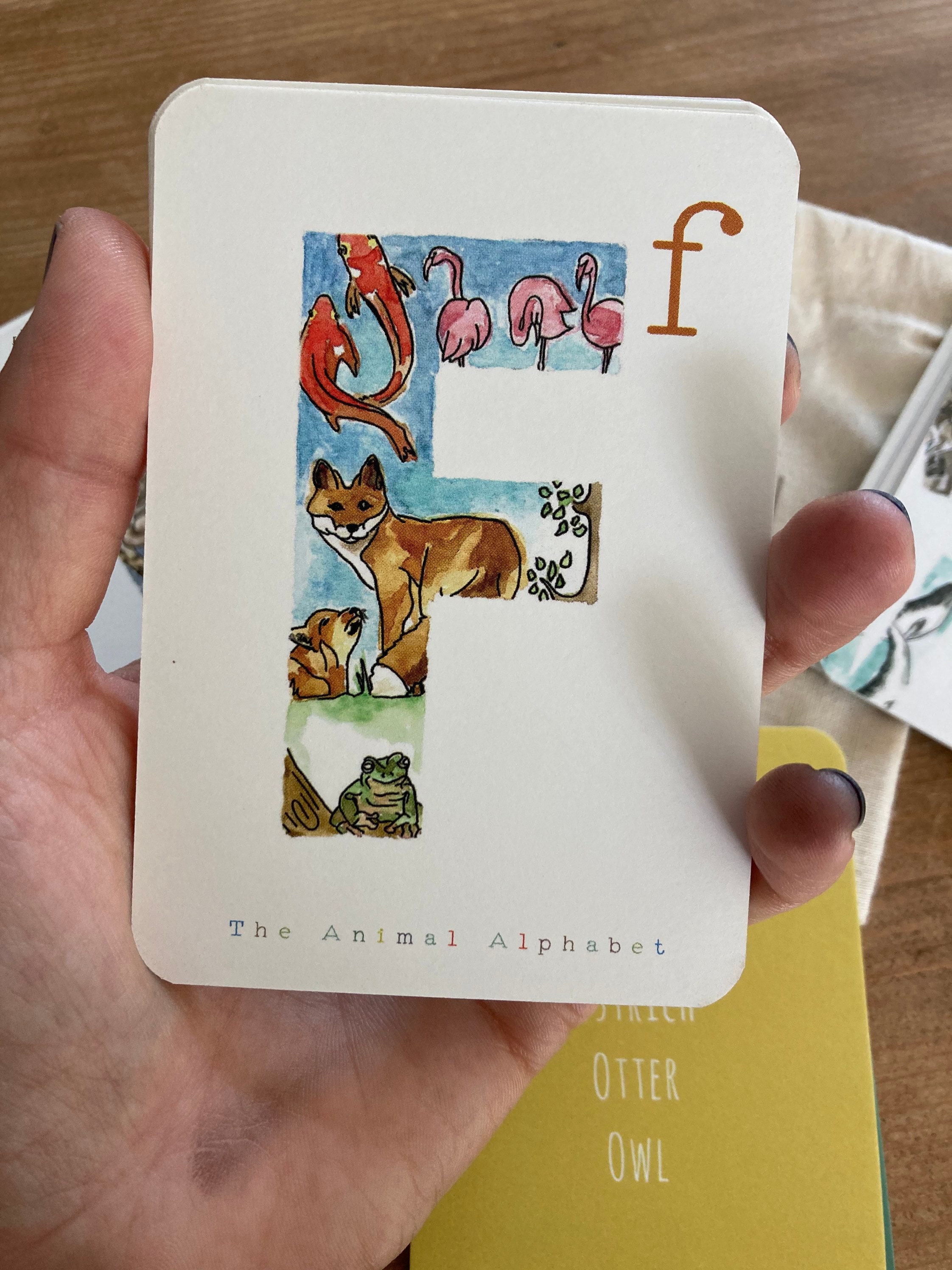 Animal Alphabet Educational Flashcards - Etsy