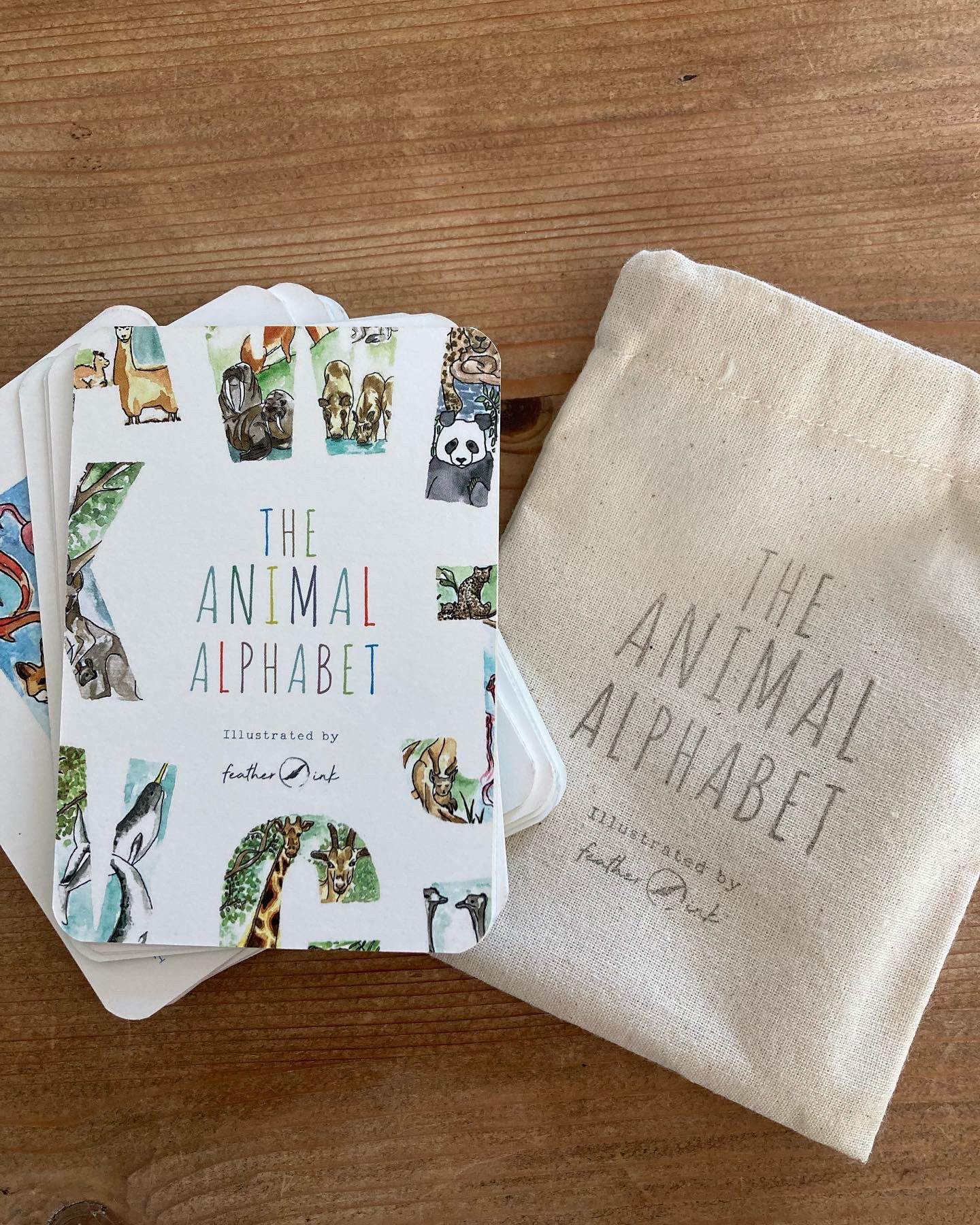 The Animal Alphabet flashcards — feather.ink