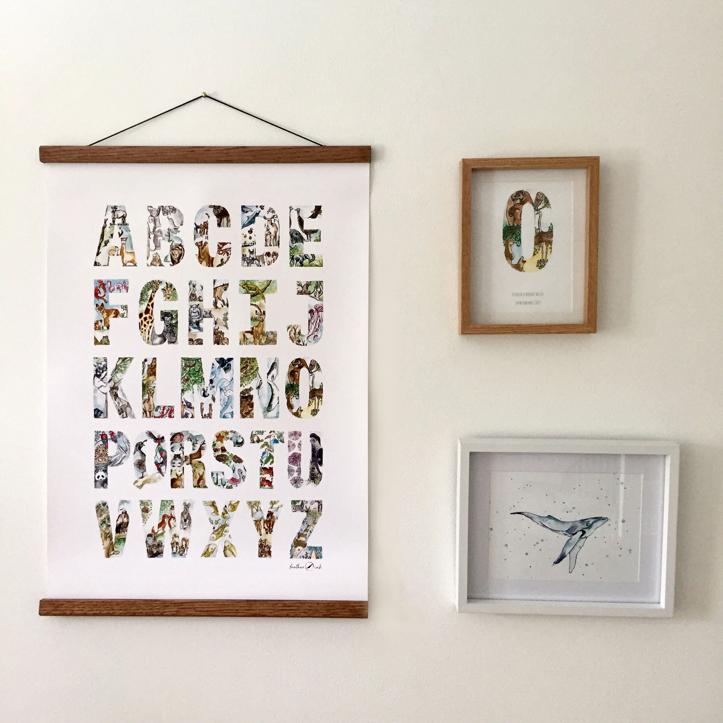A-Z Animal Alphabet Poster - Etsy