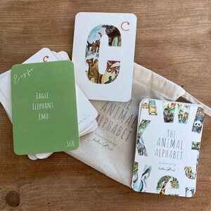 Animal Alphabet Educational Flashcards - Etsy