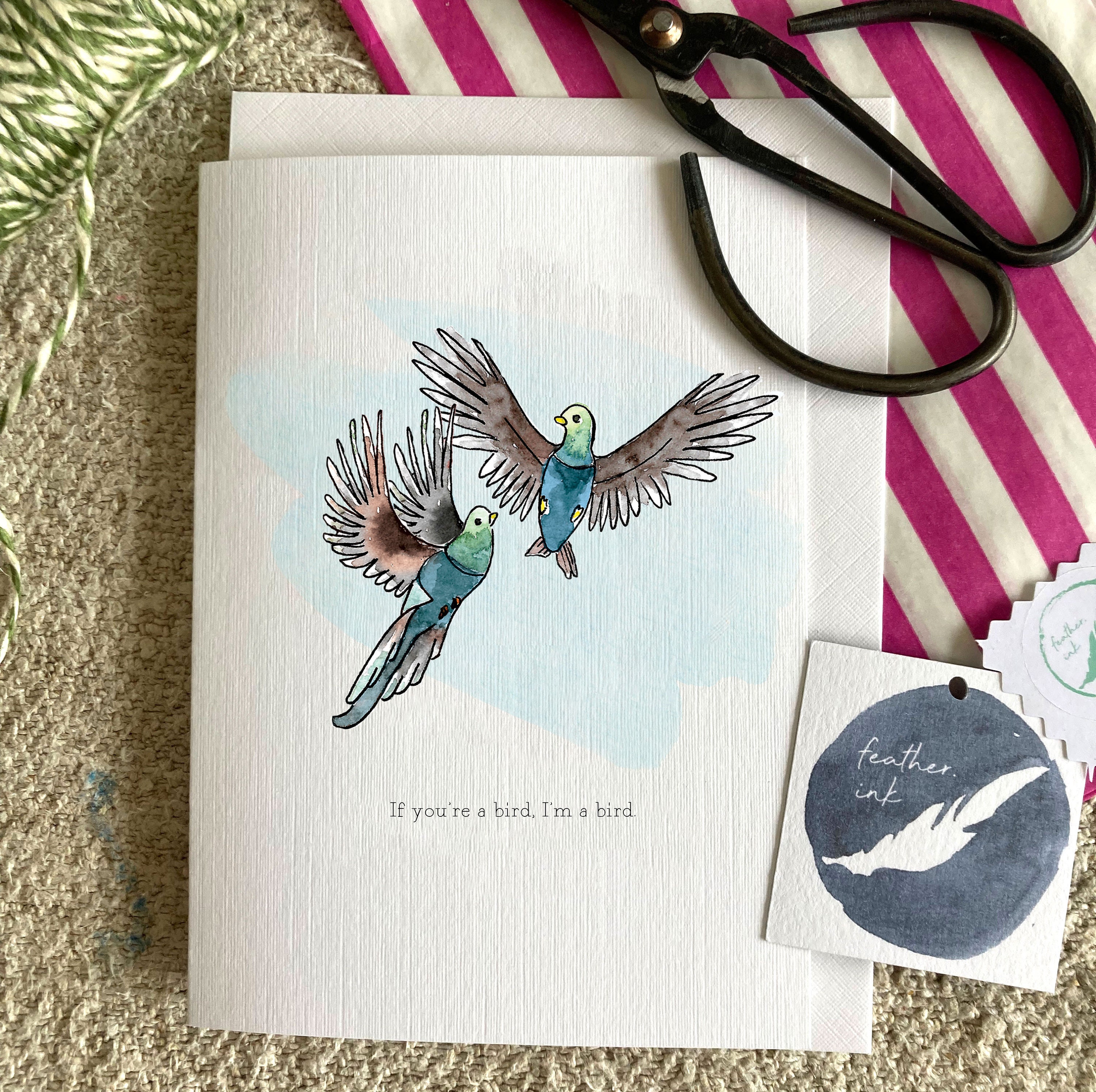 If You're a Bird, I'm a Bird Card From the Notebook - Etsy