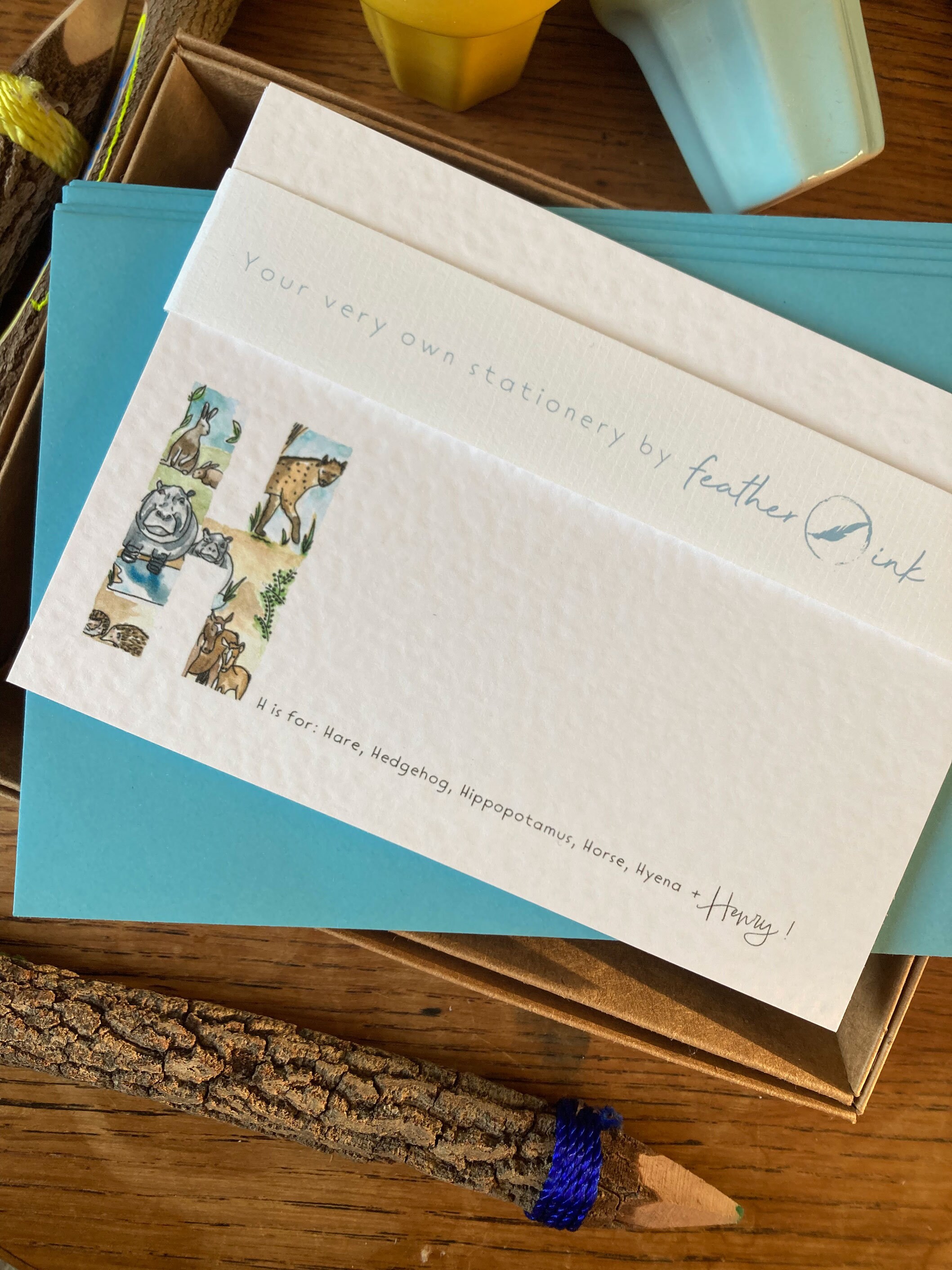 Animal Alphabet Note-let Writing Set Thank You Cards A6 With Envelope ...