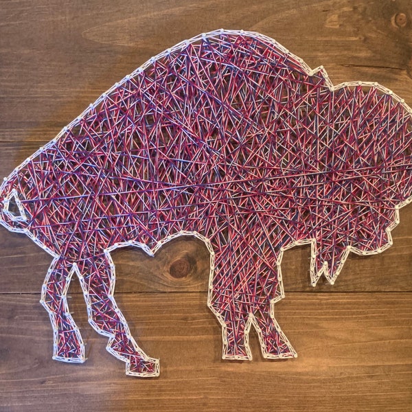 String Art Buffalo - Etsy