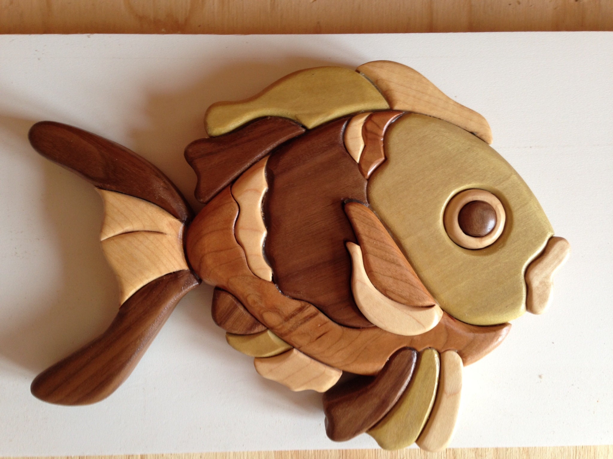 Wood Intarsia Tropical Fish Pattern Only - Etsy