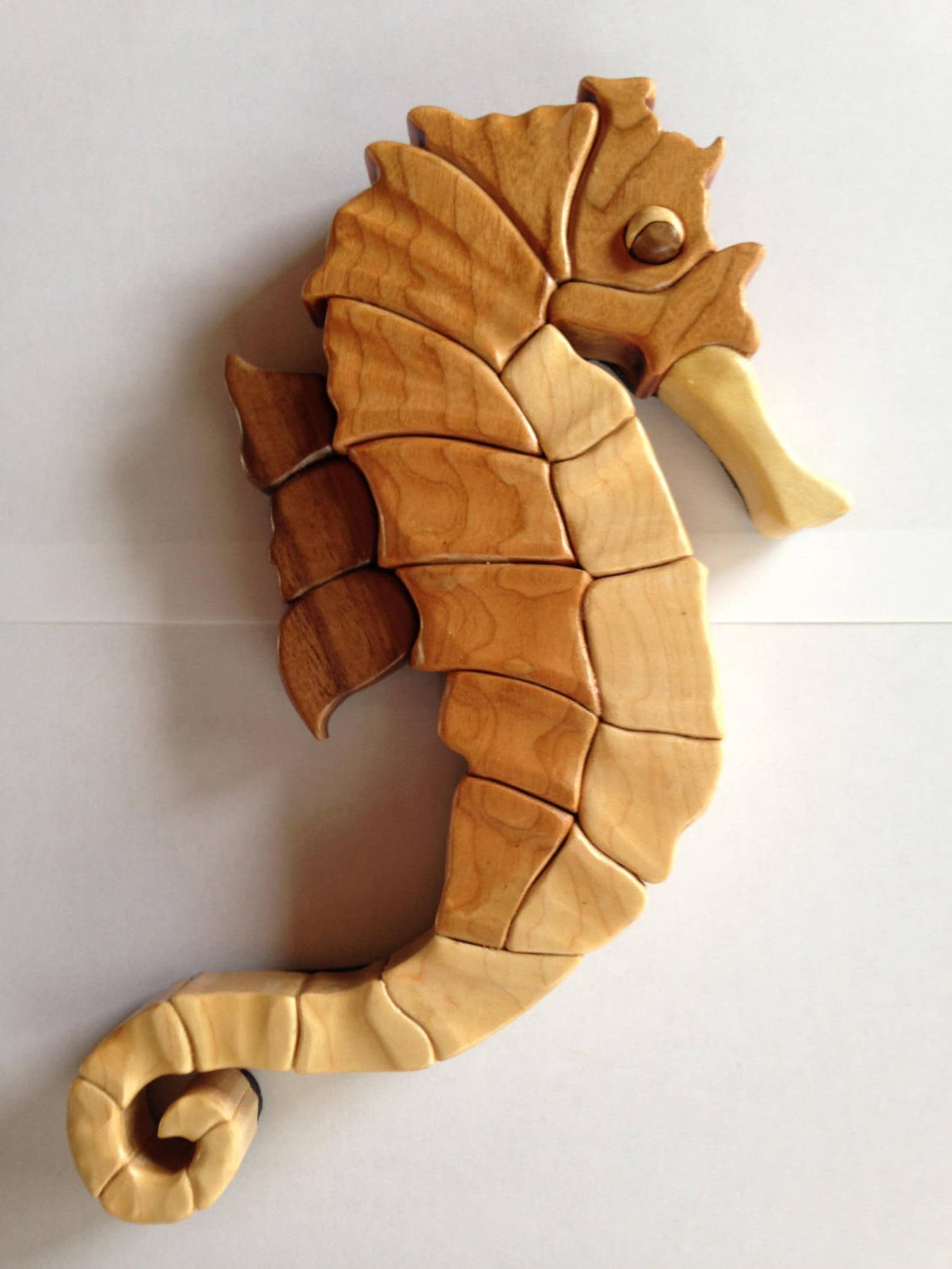 Wood Intarsia Seahorse Pattern Only - Etsy