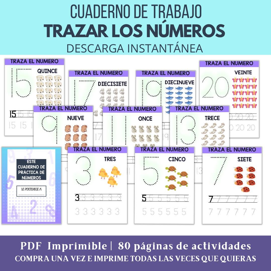 Learn Numbers the Fun Way | Printable Numbers Worksheet | Printable ...